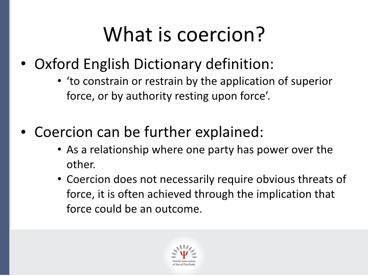 Resources | Coercion in Psychiatry